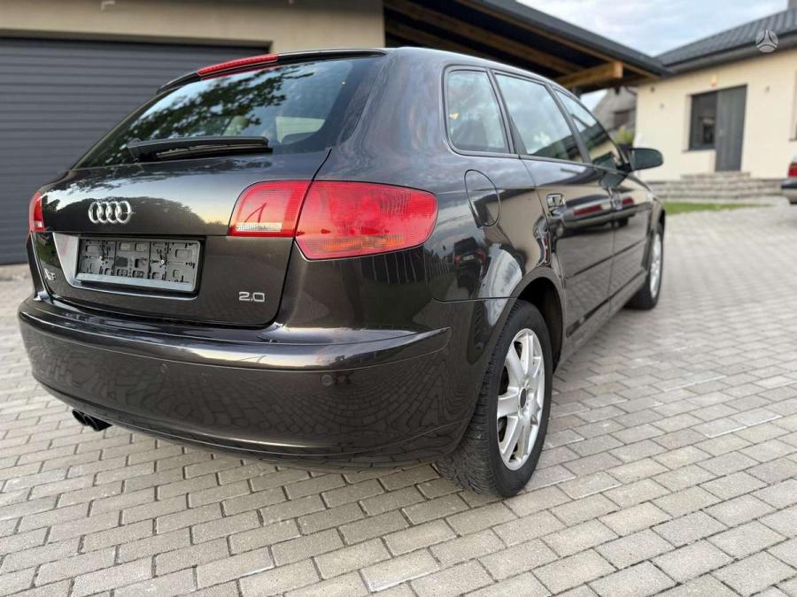 Brown Audi A3 2006 in Kaisiadorys, with an engine capacity of 1.98 L and mileage of 202 thousand km for 3450 €, photo 6 on AUTOMOTO.COM.LV