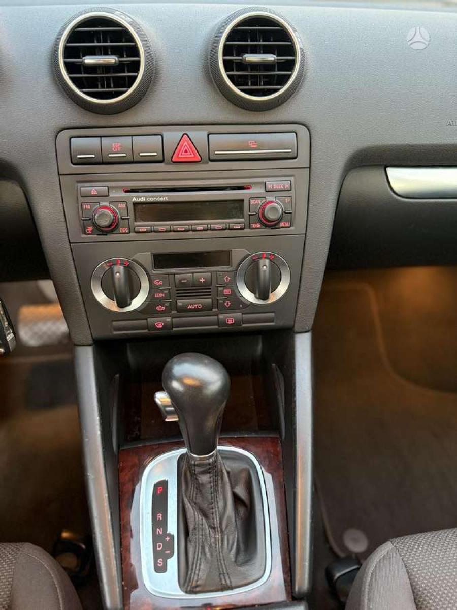 Brown Audi A3 2006 in Kaisiadorys, with an engine capacity of 1.98 L and mileage of 202 thousand km for 3450 €, photo 12 on AUTOMOTO.COM.LV