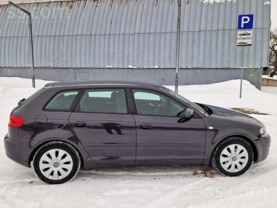 Brown Audi A3 2007 in Bauska, with an engine capacity of 1.90 L and mileage of 161 thousand km for 3790 €, photo 9 on AUTOMOTO.COM.LV