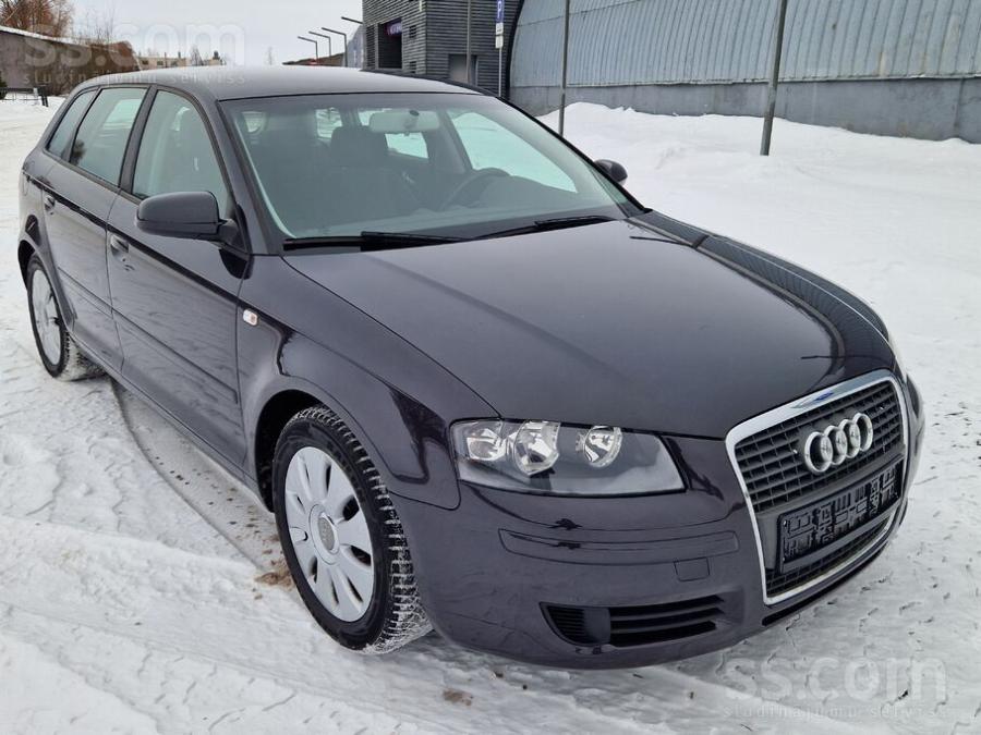Brown Audi A3 2007 in Bauska, with an engine capacity of 1.90 L and mileage of 161 thousand km for 3790 €, photo 10 on AUTOMOTO.COM.LV