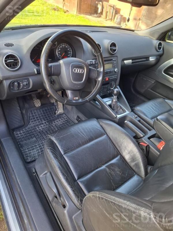 Brown Audi A3 2008 in Valmiera, with an engine capacity of 2.00 L and mileage of 388 thousand km for 2100 €, photo 4 on AUTOMOTO.COM.LV