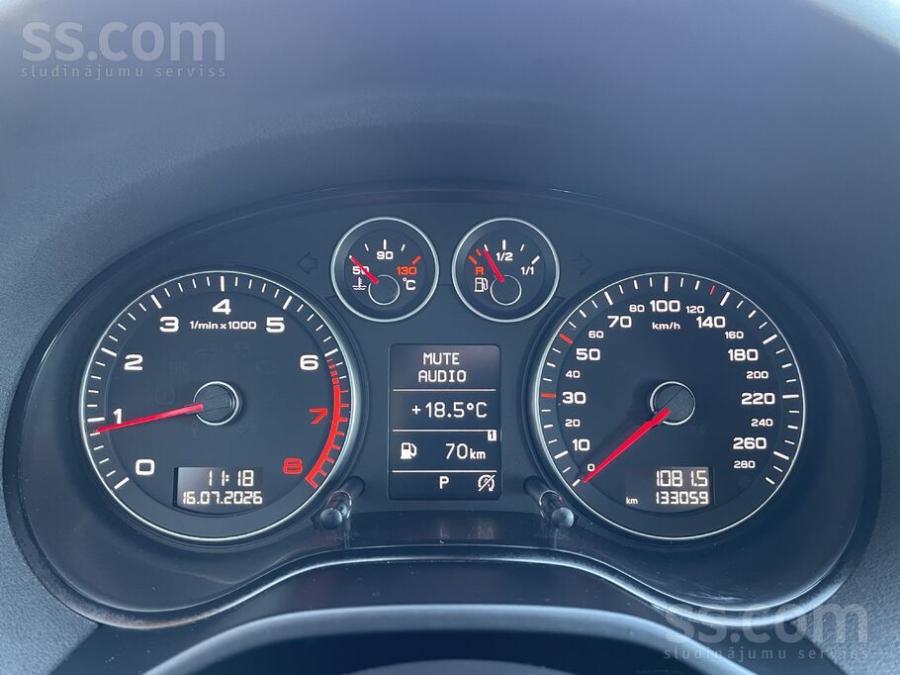 Brown Audi A3 2011 in Talsi, with an engine capacity of 1.40 L and mileage of 133 thousand km for 5900 €, photo 16 on AUTOMOTO.COM.LV