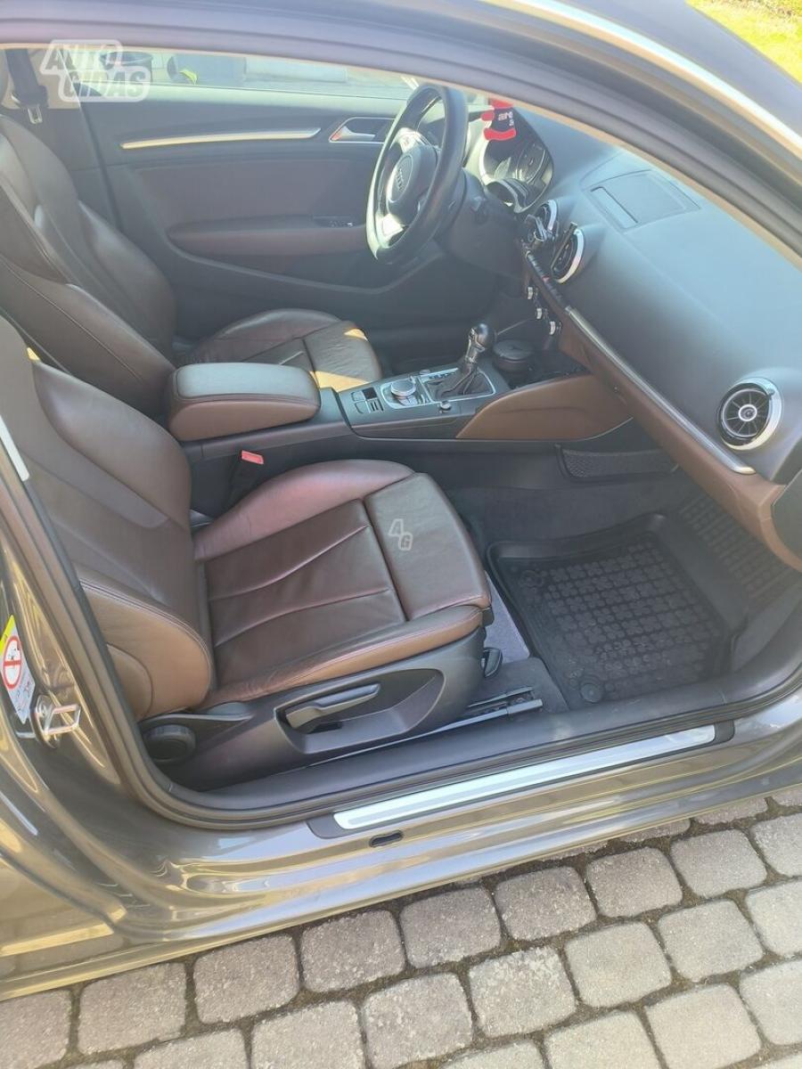 Brown Audi A3 2013 in Vilnius, with an engine capacity of 2.00 L and mileage of 176 thousand km for 6900 €, photo 10 on AUTOMOTO.COM.LV