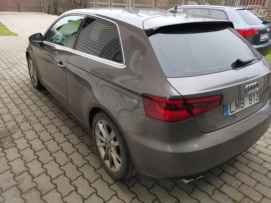 Brown Audi A3 2013 in Vilnius, with an engine capacity of 2.00 L and mileage of 176 thousand km for 6900 €, photo 17 on AUTOMOTO.COM.LV