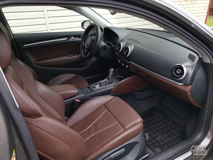 Brown Audi A3 2013 in Vilnius, with an engine capacity of 2.00 L and mileage of 176 thousand km for 6900 €, photo 22 on AUTOMOTO.COM.LV
