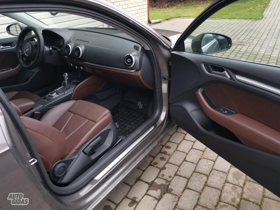 Brown Audi A3 2013 in Vilnius, with an engine capacity of 2.00 L and mileage of 176 thousand km for 6900 €, photo 23 on AUTOMOTO.COM.LV