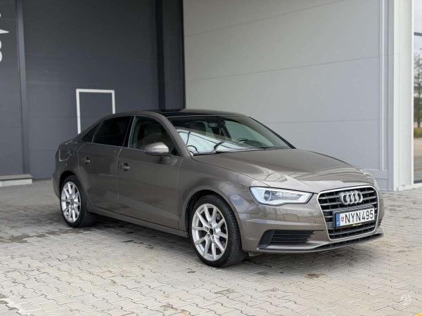 Brown Audi A3 2016 in Vilnius, with an engine capacity of 1.98 L and mileage of 272 thousand km for 9999 €, photo 9 on AUTOMOTO.COM.LV