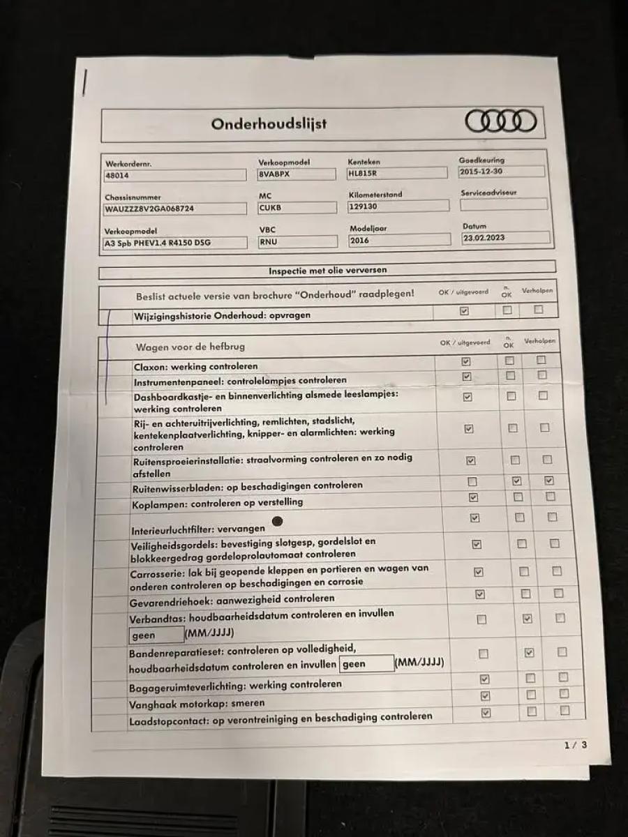 Brown Audi A3 2015 in Jurmala, with an engine capacity of 1.40 L and mileage of 194 thousand km for 11950 €, photo 62 on AUTOMOTO.COM.LV