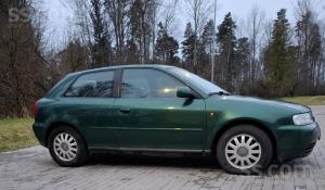Green Audi A3 1999 in Riga, with an engine capacity of 1.80 L and mileage of 249 thousand km for 1690 €, photo 5 on AUTOMOTO.COM.LV