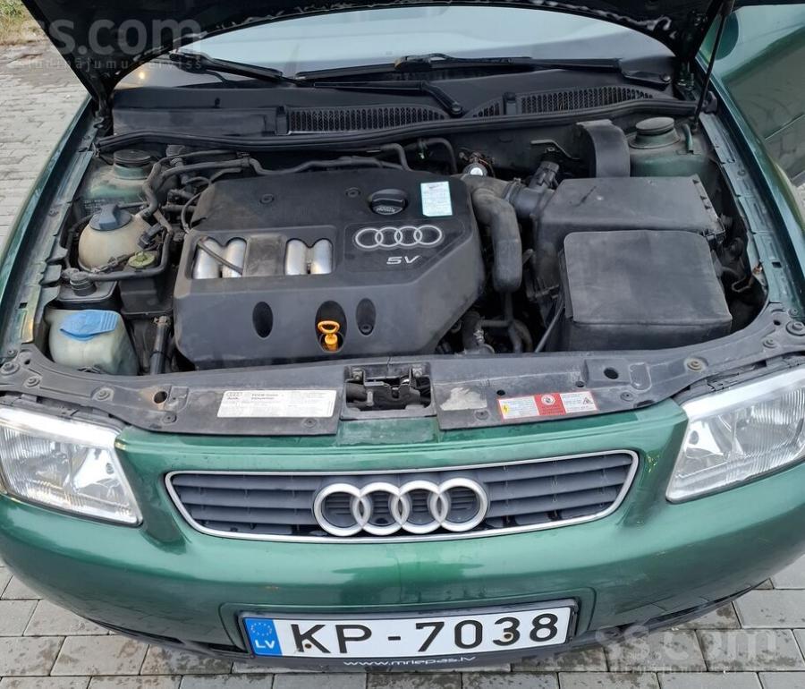 Green Audi A3 1999 in Riga, with an engine capacity of 1.80 L and mileage of 249 thousand km for 1690 €, photo 7 on AUTOMOTO.COM.LV