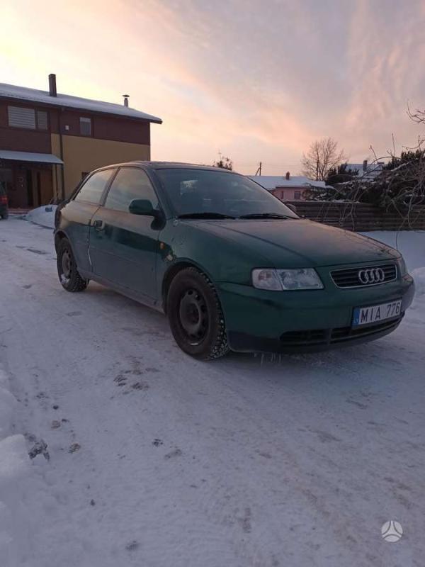 Green Audi A3 1998 in Kaunas, with an engine capacity of 1.60 L and mileage of 148 thousand km for 1100 €, photo 2 on AUTOMOTO.COM.LV