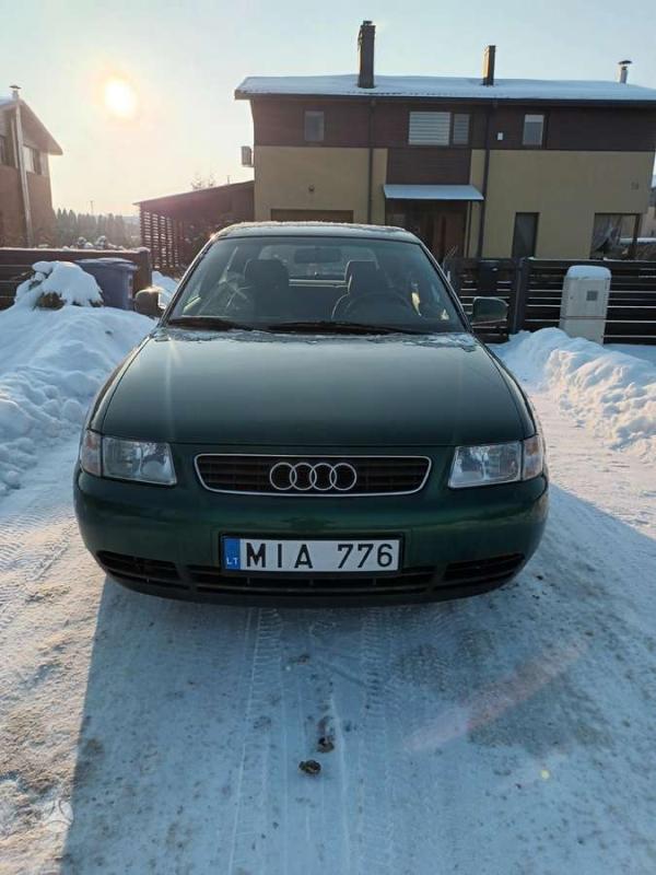 Green Audi A3 1998 in Kaunas, with an engine capacity of 1.60 L and mileage of 148 thousand km for 1100 €, photo 9 on AUTOMOTO.COM.LV