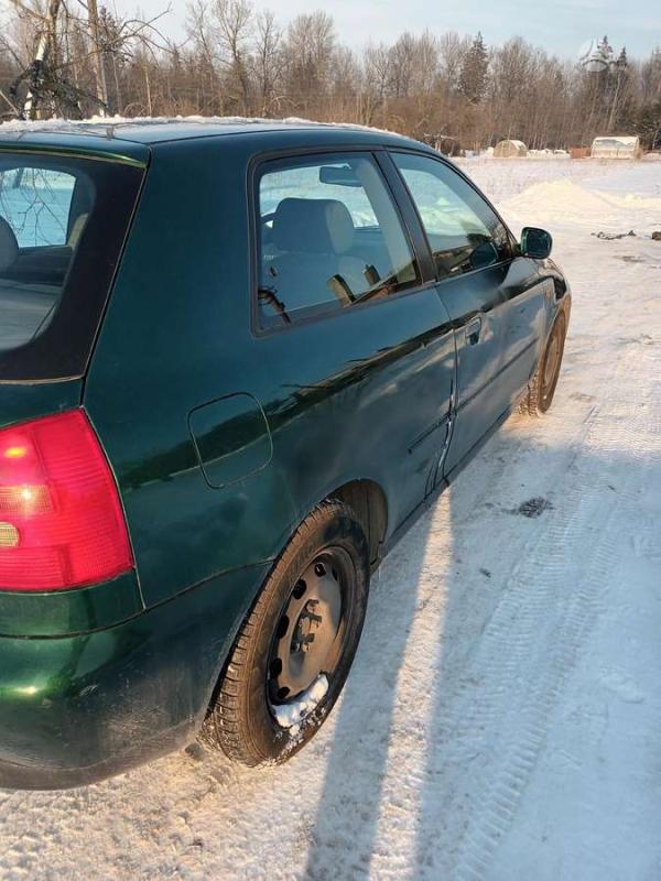 Green Audi A3 1998 in Kaunas, with an engine capacity of 1.60 L and mileage of 148 thousand km for 1100 €, photo 10 on AUTOMOTO.COM.LV