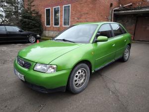 Green Audi A3 1999 in Vilnius, with an engine capacity of 1.60 L and mileage of 221 thousand km for 450 €, photo 3 on AUTOMOTO.COM.LV