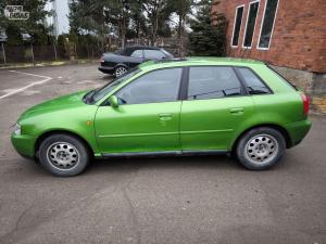 Green Audi A3 1999 in Vilnius, with an engine capacity of 1.60 L and mileage of 221 thousand km for 450 €, photo 6 on AUTOMOTO.COM.LV