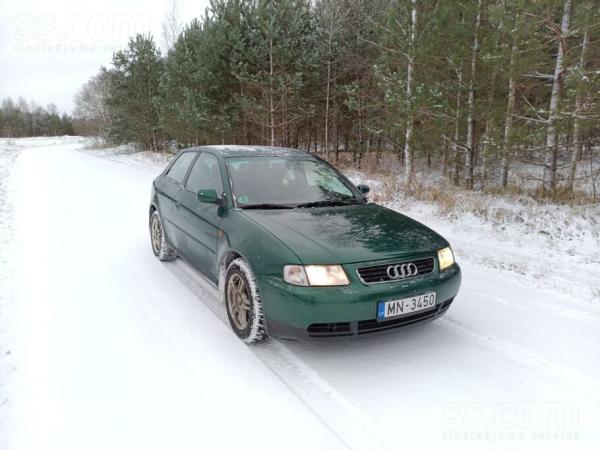 Green Audi A3 1999 in Rezekne, with an engine capacity of 1.60 L and mileage of 304 thousand km for 950 €, photo 1 on AUTOMOTO.COM.LV