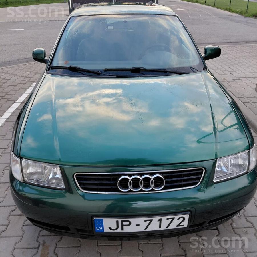 Green Audi A3 1999 in Riga, with an engine capacity of 1.90 L and mileage of 308 thousand km for 1600 €, photo 1 on AUTOMOTO.COM.LV