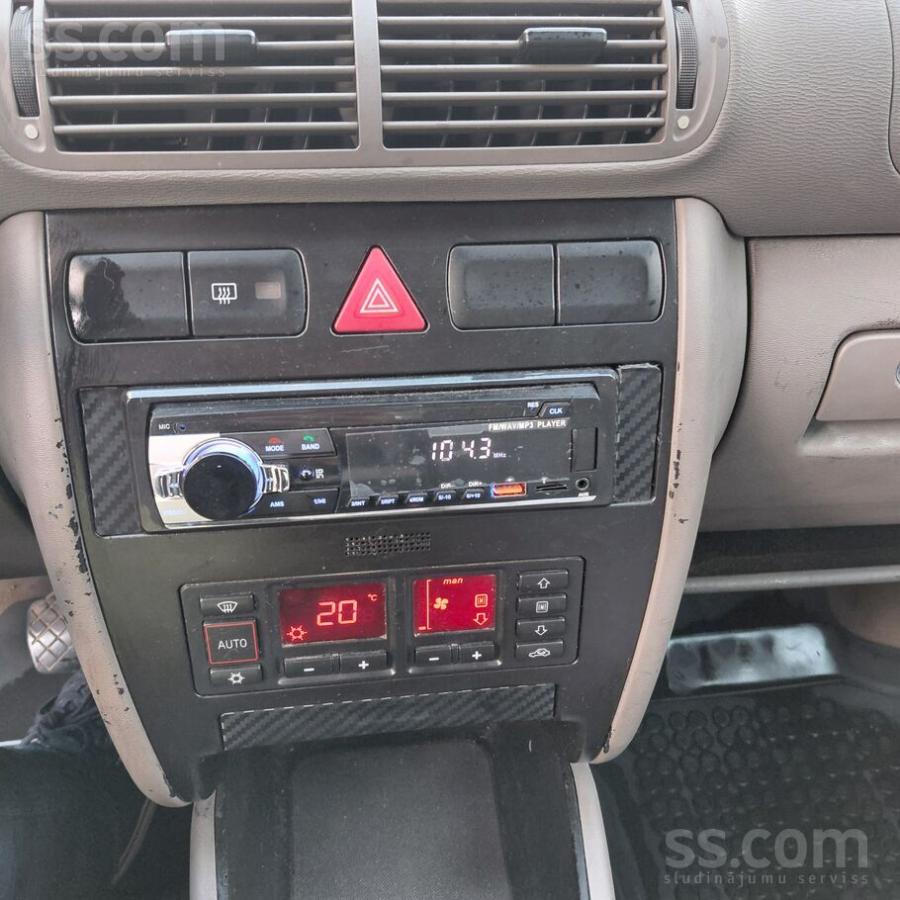 Green Audi A3 1999 in Riga, with an engine capacity of 1.90 L and mileage of 308 thousand km for 1600 €, photo 7 on AUTOMOTO.COM.LV