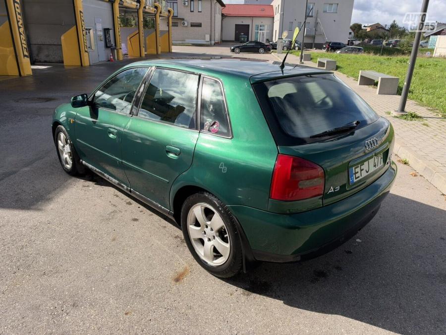 Green Audi A3 1999 in Kaunas, with an engine capacity of 1.80 L and mileage of 288 thousand km for 1400 €, photo 5 on AUTOMOTO.COM.LV