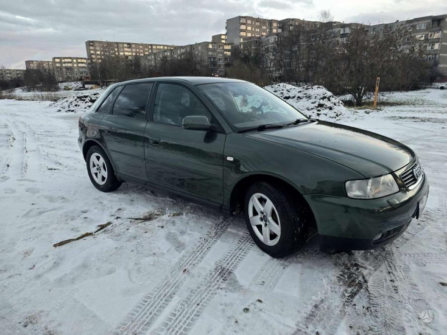 Green Audi A3 2001 in Vilnius, with an engine capacity of 1.90 L and mileage of 276 thousand km for 2100 €, photo 1 on AUTOMOTO.COM.LV