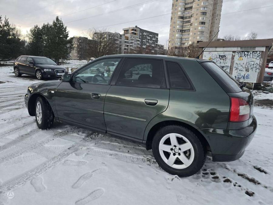 Green Audi A3 2001 in Vilnius, with an engine capacity of 1.90 L and mileage of 276 thousand km for 2100 €, photo 3 on AUTOMOTO.COM.LV