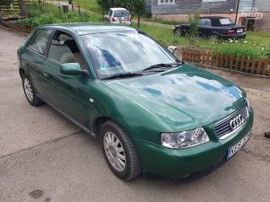 Green Audi A3 2002 in Vilnius, with an engine capacity of 1.60 L and mileage of 209 thousand km for 1000 €, photo 3 on AUTOMOTO.COM.LV