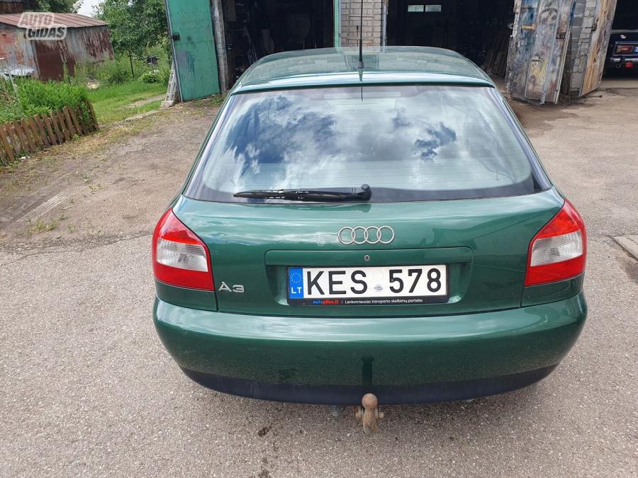 Green Audi A3 2002 in Vilnius, with an engine capacity of 1.60 L and mileage of 209 thousand km for 1000 €, photo 5 on AUTOMOTO.COM.LV