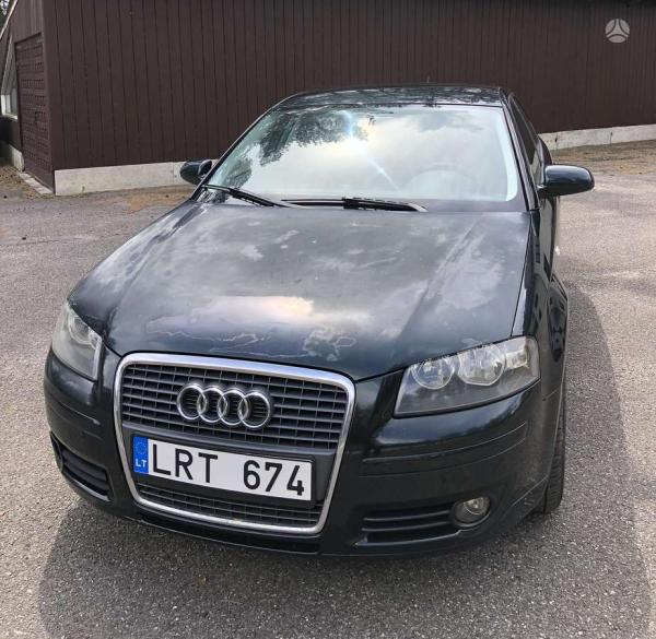Green Audi A3 2006 in Alytus, with an engine capacity of 1.90 L and mileage of 324 thousand km for 1700 €, photo 1 on AUTOMOTO.COM.LV