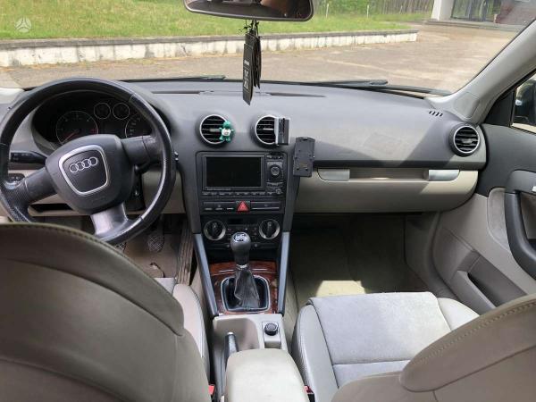 Green Audi A3 2006 in Alytus, with an engine capacity of 1.90 L and mileage of 324 thousand km for 1700 €, photo 9 on AUTOMOTO.COM.LV