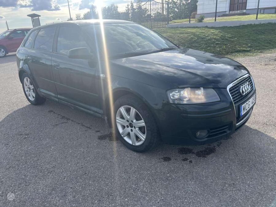 Green Audi A3 2006 in Siauliai, with an engine capacity of 2.00 L and mileage of 341 thousand km for 1599 €, photo 6 on AUTOMOTO.COM.LV