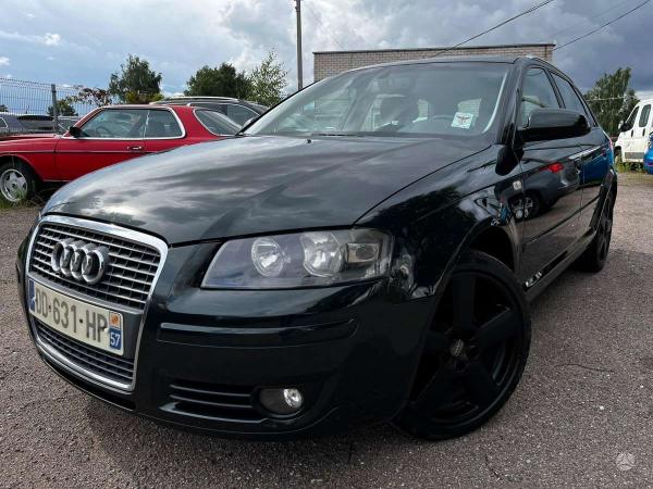Green Audi A3 2007 in Raseiniai, with an engine capacity of 1.97 L and mileage of 300 thousand km for 2650 €, photo 1 on AUTOMOTO.COM.LV