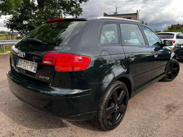 Green Audi A3 2007 in Raseiniai, with an engine capacity of 1.97 L and mileage of 300 thousand km for 2650 €, photo 4 on AUTOMOTO.COM.LV