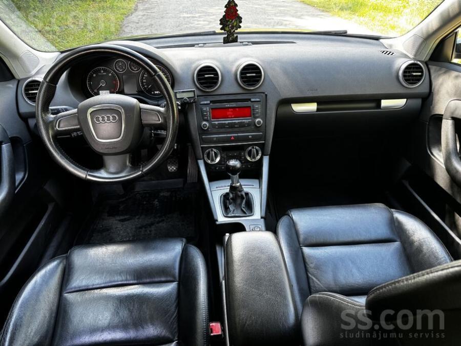 Green Audi A3 2009 in Jekabpils, with an engine capacity of 1.90 L and mileage of 340 thousand km for 4200 €, photo 15 on AUTOMOTO.COM.LV