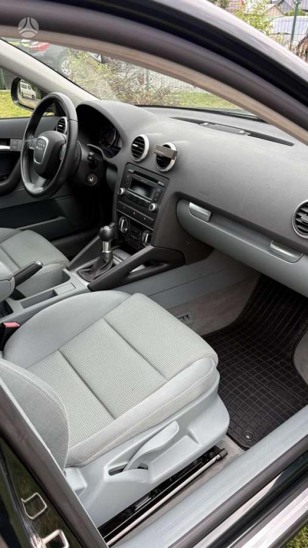 Green Audi A3 2009 in Vilnius, with an engine capacity of 1.97 L and mileage of 305 thousand km for 4000 €, photo 9 on AUTOMOTO.COM.LV