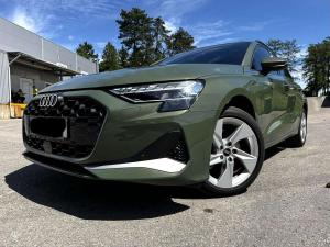 Zaļš Audi A3 2025 Viļņa, ar dzinēja tilpumu 1.50 L un nobraukumu 15 tūkst. km par 34900 €, foto  vietnē AUTOMOTO.COM.LV