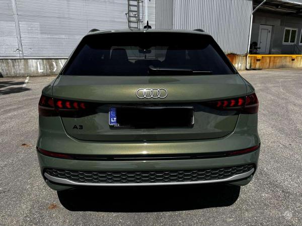 Green Audi A3 2025 in Vilnius, with an engine capacity of 1.50 L and mileage of 15 thousand km for 34900 €, photo 4 on AUTOMOTO.COM.LV