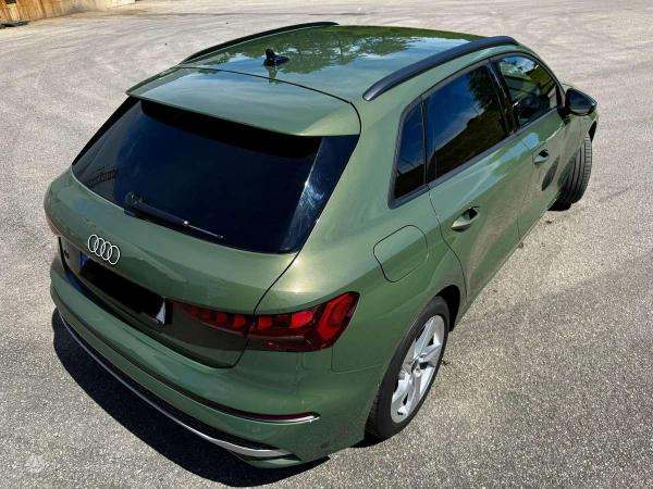 Green Audi A3 2025 in Vilnius, with an engine capacity of 1.50 L and mileage of 15 thousand km for 34900 €, photo 8 on AUTOMOTO.COM.LV