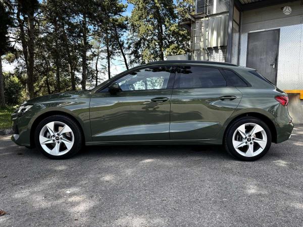 Green Audi A3 2025 in Vilnius, with an engine capacity of 1.50 L and mileage of 15 thousand km for 34900 €, photo 9 on AUTOMOTO.COM.LV