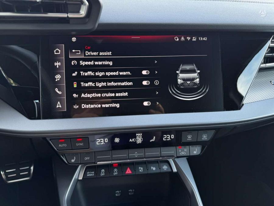 Zaļš Audi A3 2025 Viļņa, ar dzinēja tilpumu 1.50 L un nobraukumu 15 tūkst. km par 34900 €, foto 35 vietnē AUTOMOTO.COM.LV