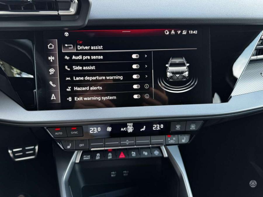 Zaļš Audi A3 2025 Viļņa, ar dzinēja tilpumu 1.50 L un nobraukumu 15 tūkst. km par 34900 €, foto 36 vietnē AUTOMOTO.COM.LV