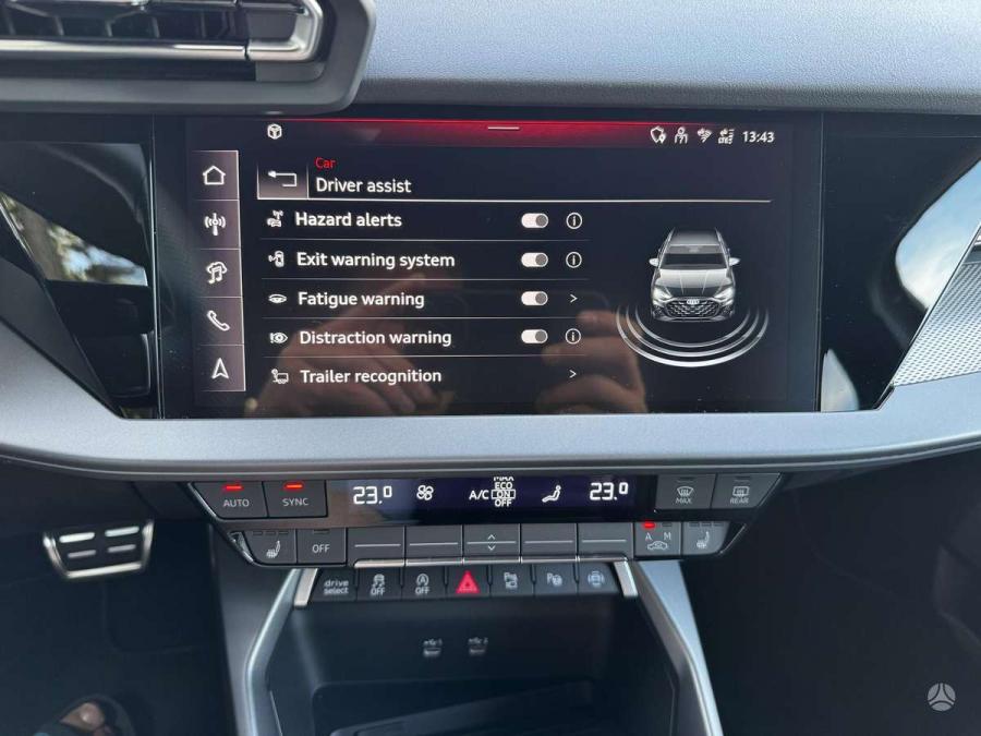 Zaļš Audi A3 2025 Viļņa, ar dzinēja tilpumu 1.50 L un nobraukumu 15 tūkst. km par 34900 €, foto 37 vietnē AUTOMOTO.COM.LV