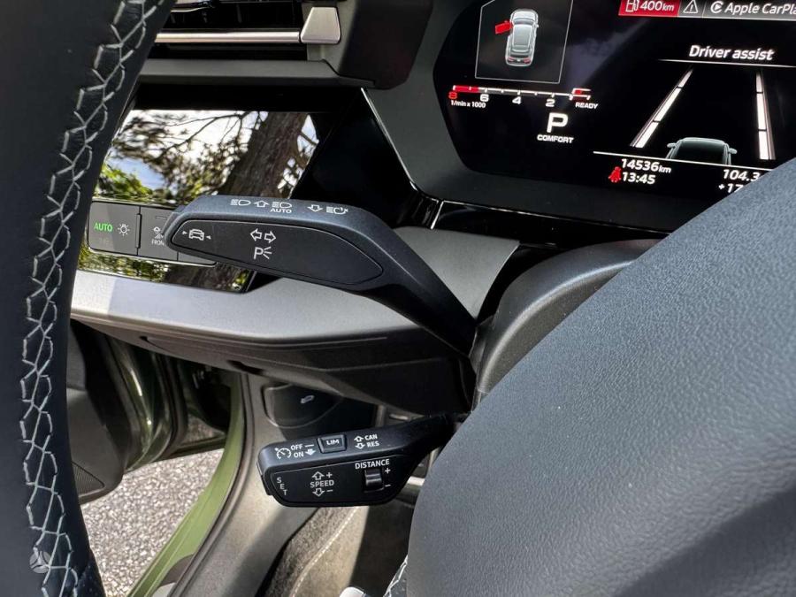 Zaļš Audi A3 2025 Viļņa, ar dzinēja tilpumu 1.50 L un nobraukumu 15 tūkst. km par 34900 €, foto 41 vietnē AUTOMOTO.COM.LV