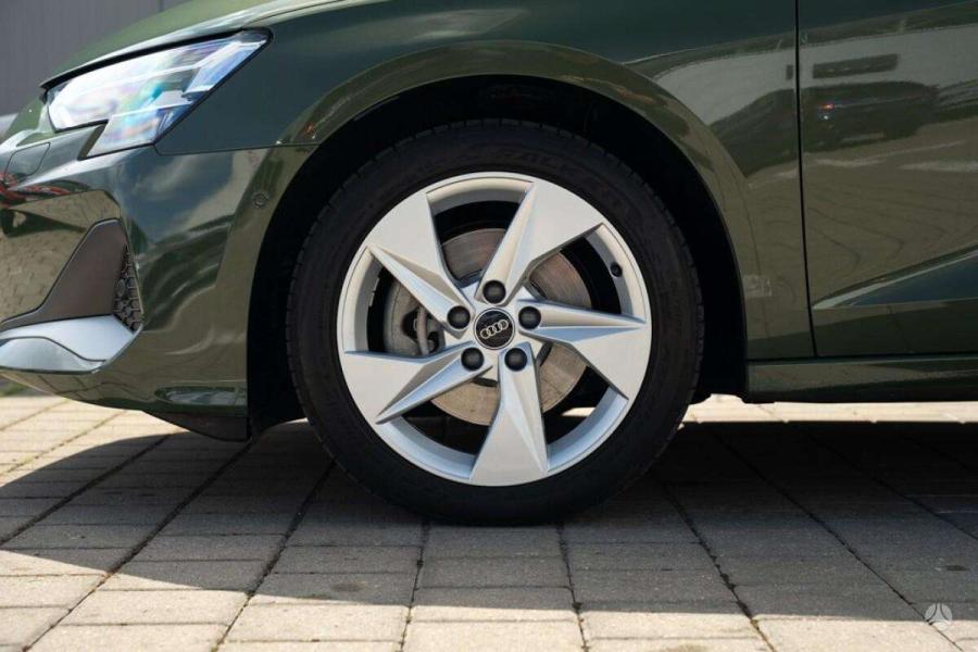 Green Audi A3 2025 in Vilnius, with an engine capacity of 1.50 L and mileage of 15 thousand km for 36000 €, photo 4 on AUTOMOTO.COM.LV