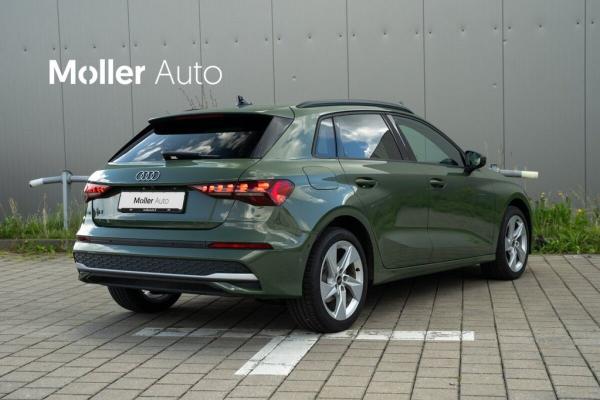 Green Audi A3 2026 in Vilnius, with an engine capacity of 1.50 L and mileage of 15 thousand km for 36000 €, photo 6 on AUTOMOTO.COM.LV