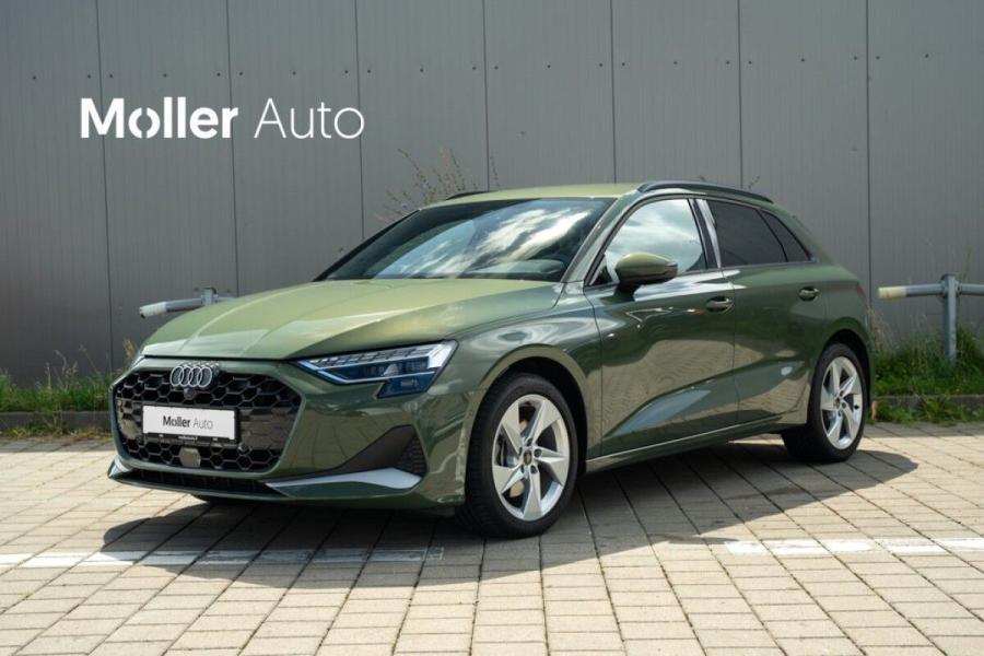 Green Audi A3 2026 in Vilnius, with an engine capacity of 1.50 L and mileage of 15 thousand km for 36000 €, photo 1 on AUTOMOTO.COM.LV
