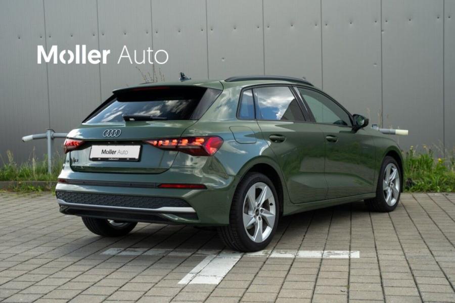 Green Audi A3 2026 in Vilnius, with an engine capacity of 1.50 L and mileage of 15 thousand km for 36000 €, photo 7 on AUTOMOTO.COM.LV