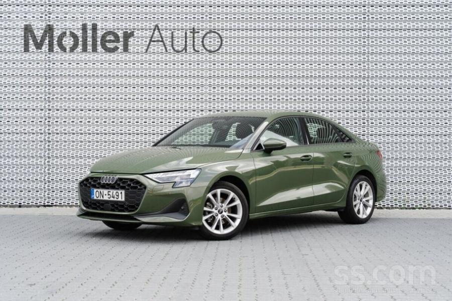 Green Audi A3 2025 in Riga, with an engine capacity of 1.50 L and mileage of 23 thousand km for 27900 €, photo 2 on AUTOMOTO.COM.LV