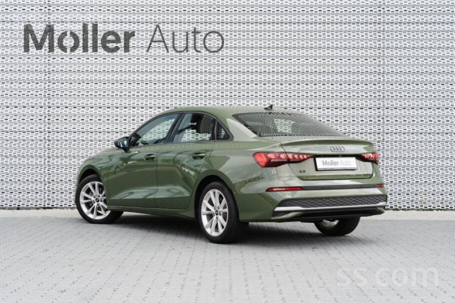 Green Audi A3 2025 in Riga, with an engine capacity of 1.50 L and mileage of 23 thousand km for 27900 €, photo 6 on AUTOMOTO.COM.LV