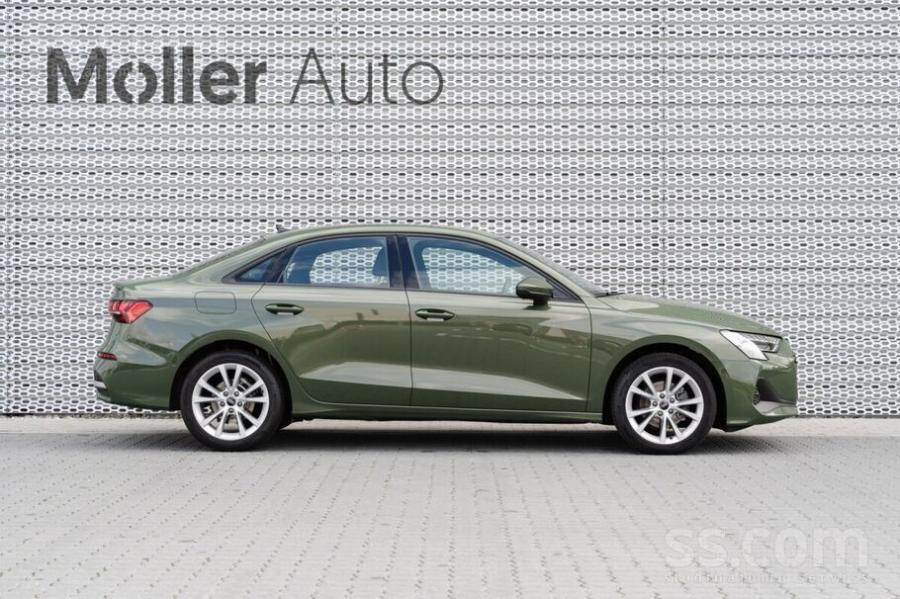 Green Audi A3 2025 in Riga, with an engine capacity of 1.50 L and mileage of 23 thousand km for 27900 €, photo 11 on AUTOMOTO.COM.LV