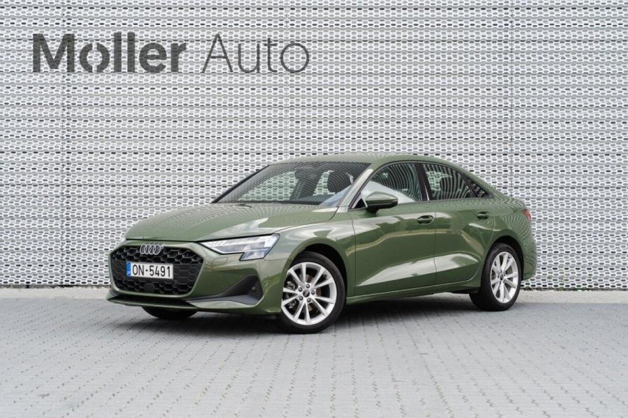 Zaļš Audi A3 2025 Mārupe, ar dzinēja tilpumu 1.50 L un nobraukumu 23 tūkst. km par 27900 €, foto 1 vietnē AUTOMOTO.COM.LV